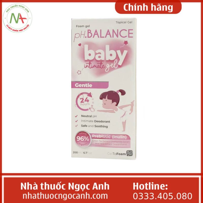 Gel bọt pH Balance Baby Intimate Gel giá bao nhiêu? Mua ở đâu?