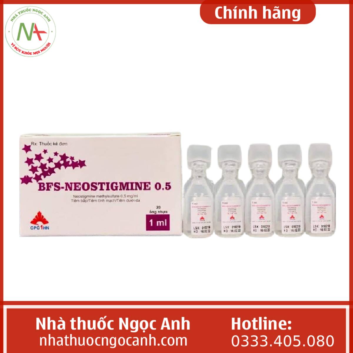 Thuốc BFS-Neostigmine 0,5 giá bao nhiêu? Mua ở đâu?