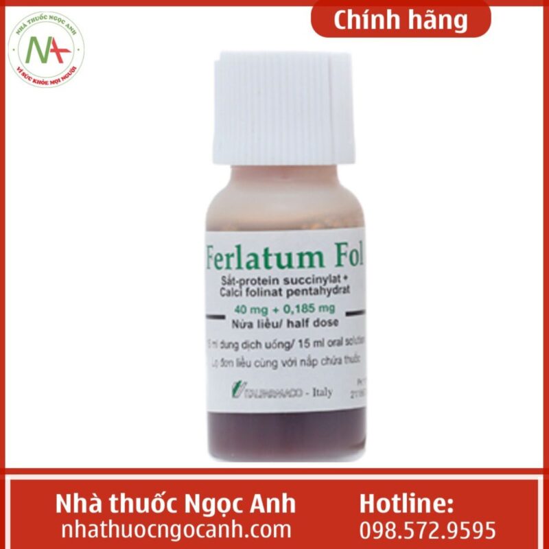 Thuốc sắt Ferlatum Fol 15ml cách dùng, giá bao nhiêu, mua ở đâu