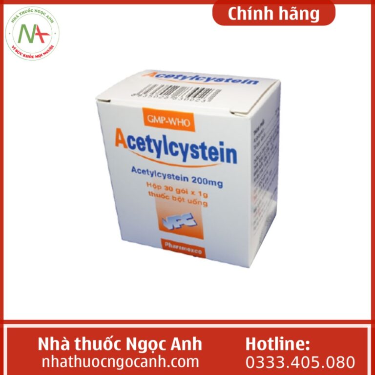 Thuốc Acetylcystein 200mg VPC có tác dụng gì, giá bao nhiêu, mua ở đâu?