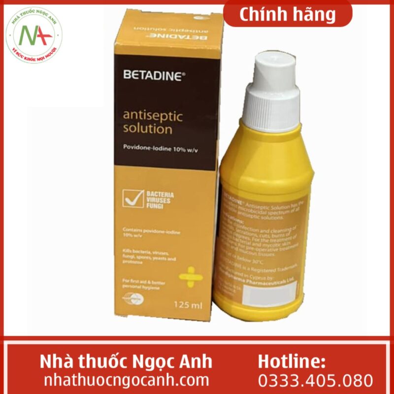 Betadine Antiseptic Solution 10% giá bao nhiêu? mua ở đâu