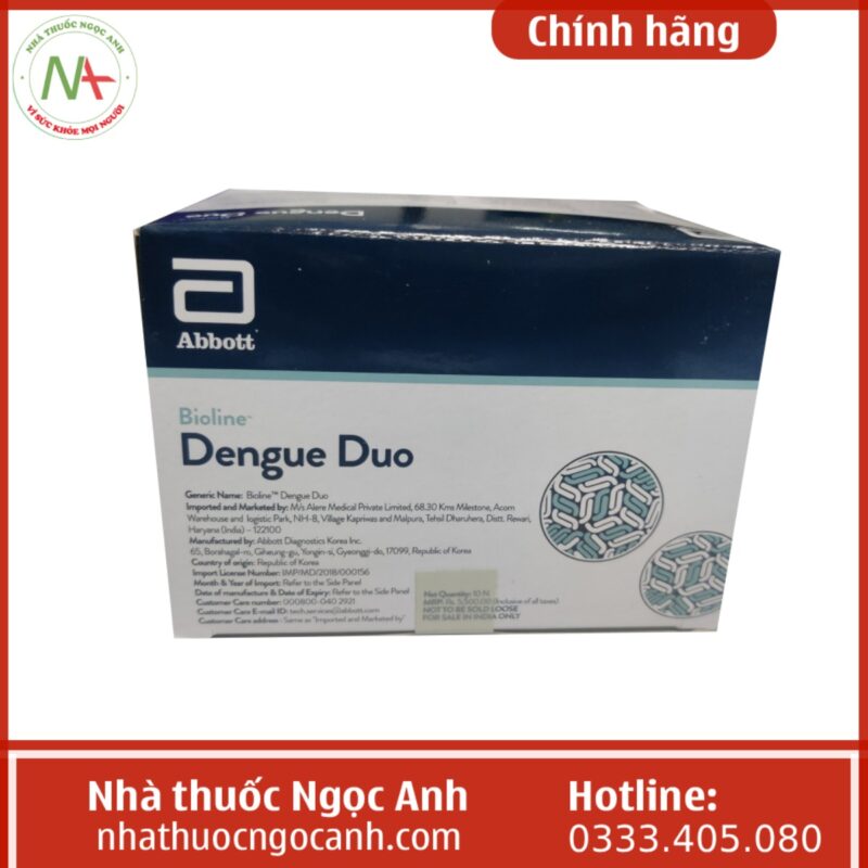 Bioline Dengue Duo Abbott có tác dụng gì, giá bao nhiêu, mua ở đâu?