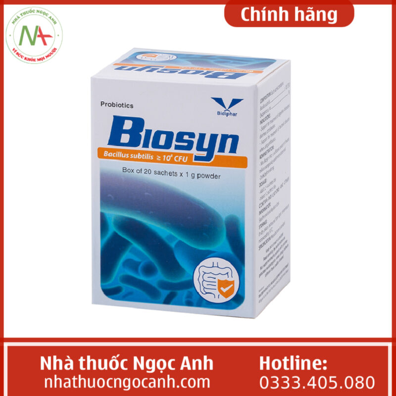 Men vi sinh Biosyn Bidiphar, giá bao nhiêu, mua ở đâu?