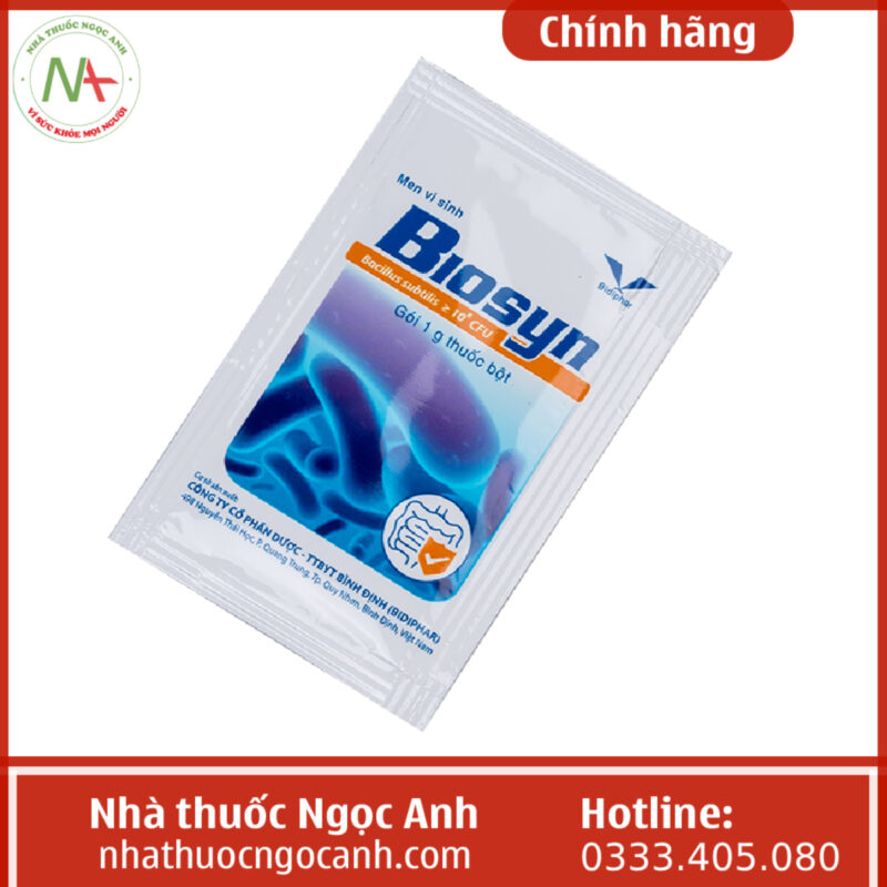 Men vi sinh Biosyn Bidiphar, giá bao nhiêu, mua ở đâu?