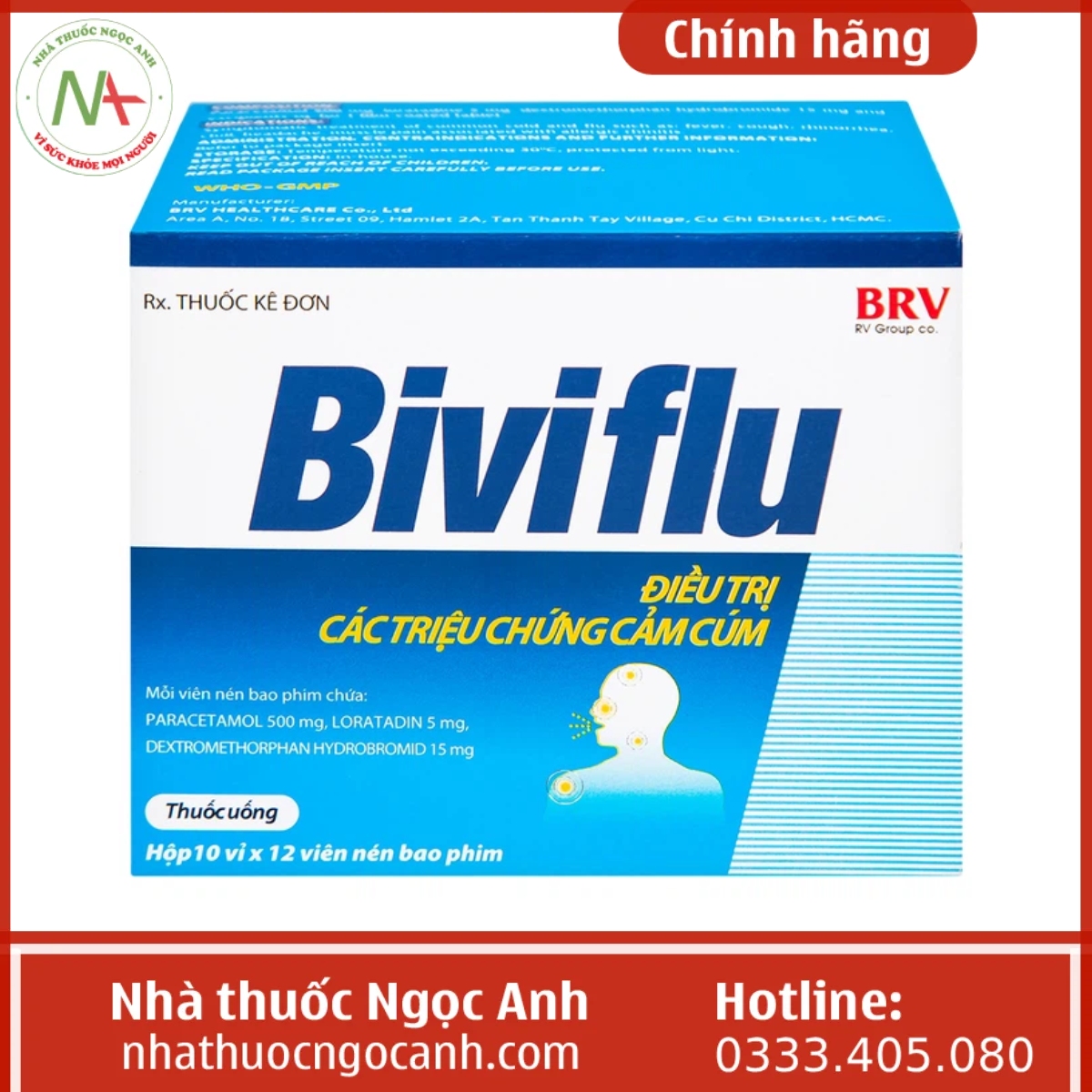Thuốc Biviflu có phải kháng sinh không, giá bao nhiêu, mua ở đâu?