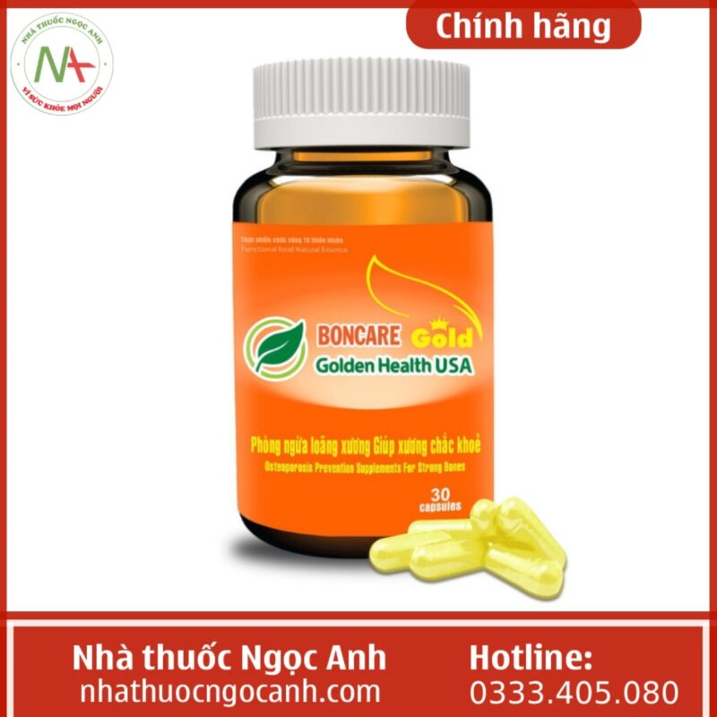 Boncare Gold Golden Health USA là thuốc gì, giá bao nhiêu, mua ở đâu