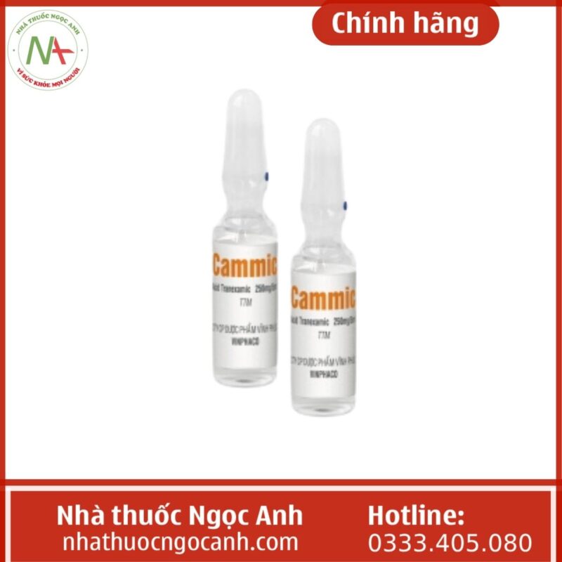 Thuốc Cammic tiêm 250 mg/5ml có tác dụng gì, mua ở đâu, giá bao nhiêu