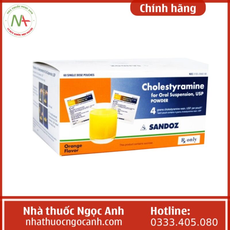 Cholestyramine là thuốc gì? Có tác dụng gì? Chống chỉ định với ai?