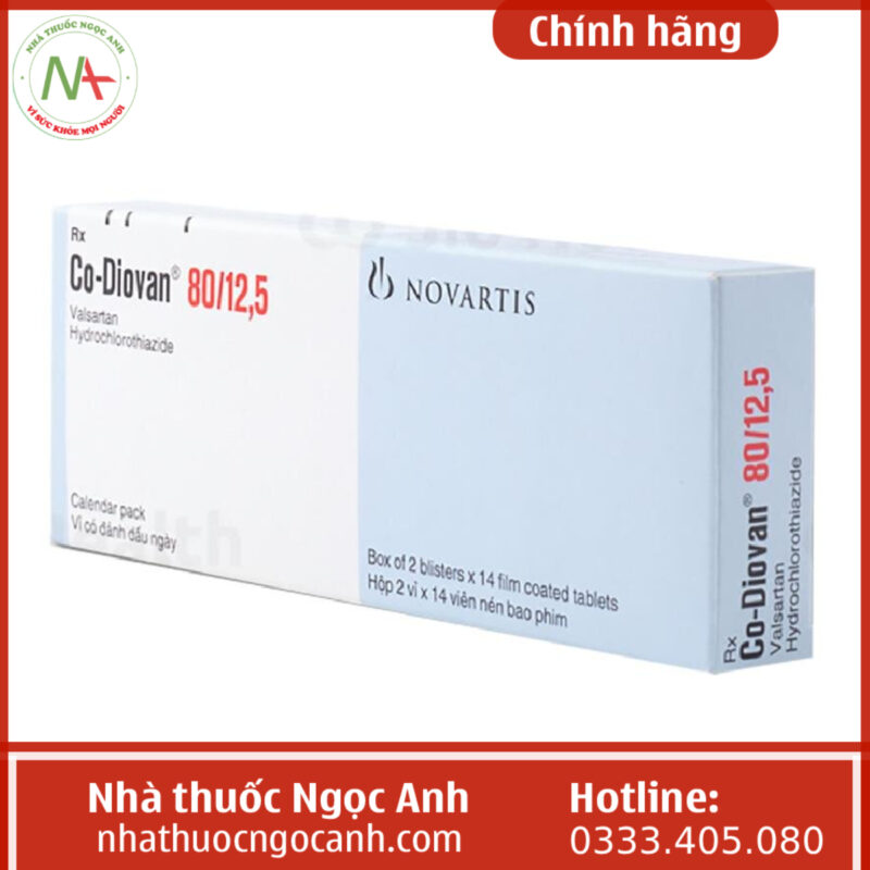 Thuốc Co-Diovan 80/12,5 giá bao nhiêu, mua ở đâu?