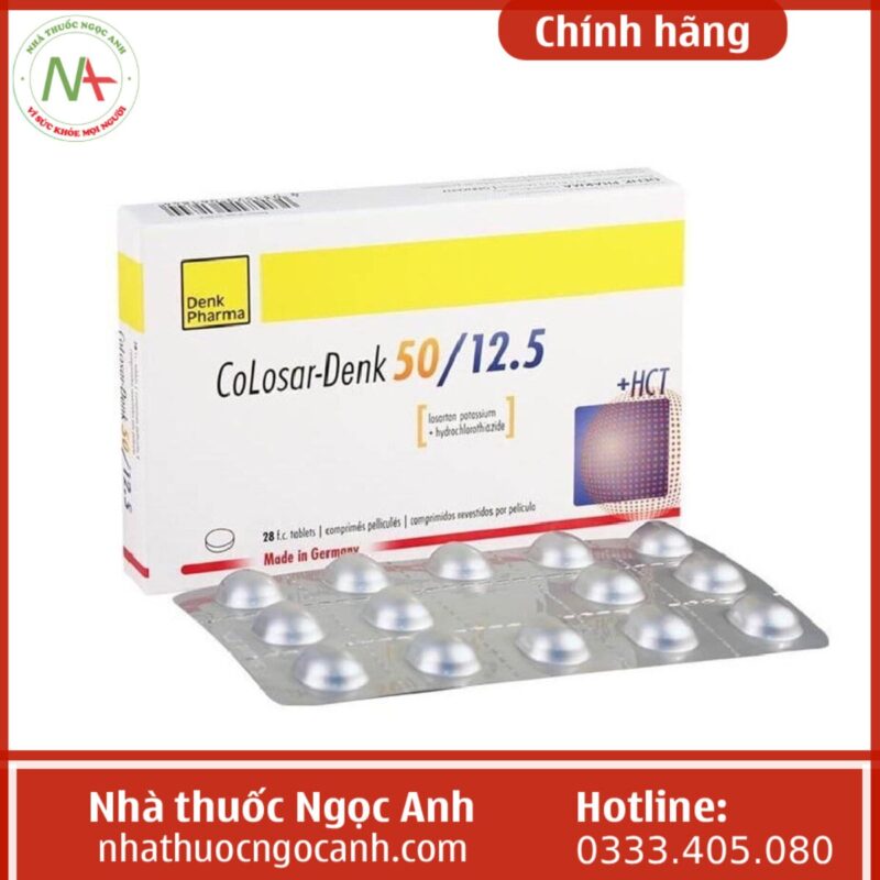 Thuốc Colosar-Denk 50/12.5 là thuốc gì, giá bao nhiêu, mua ở đâu