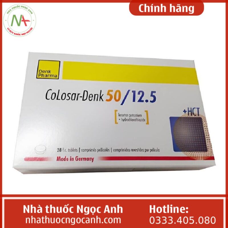 Thuốc Colosar-Denk 50/12.5 là thuốc gì, giá bao nhiêu, mua ở đâu
