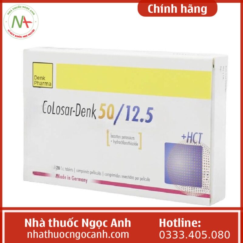 Thuốc Colosar-Denk 50/12.5 là thuốc gì, giá bao nhiêu, mua ở đâu