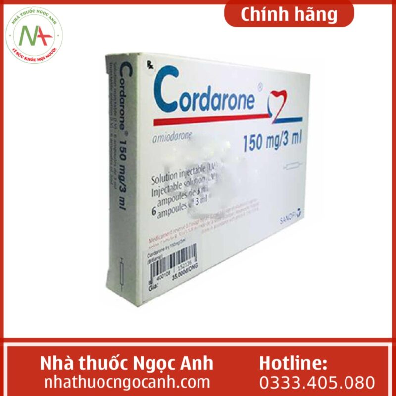Thuốc Cordarone 150mg/3ml giá bao nhiêu, liều dùng, mua ở đâu?
