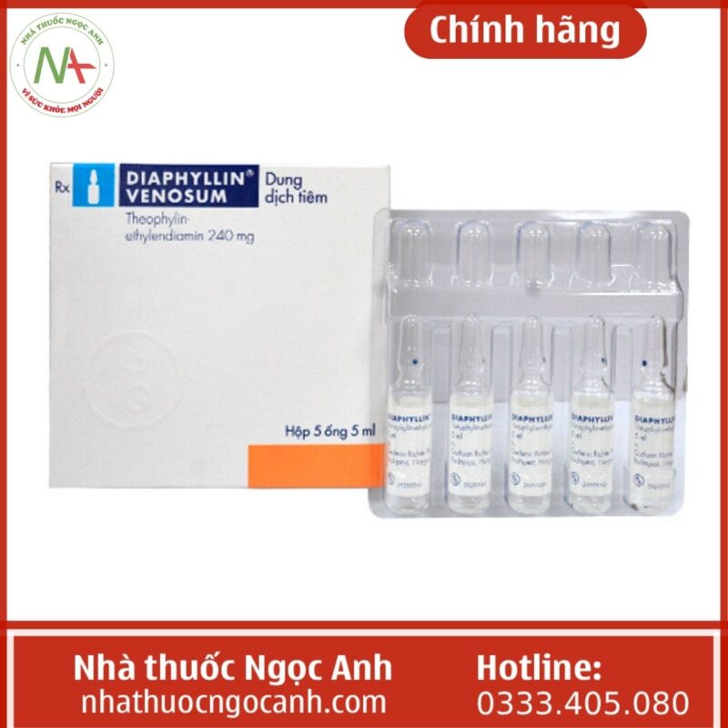Thuốc Diaphyllin Venosum là thuốc gì, cách dùng, mua ở đâu, giá bao nhiêu