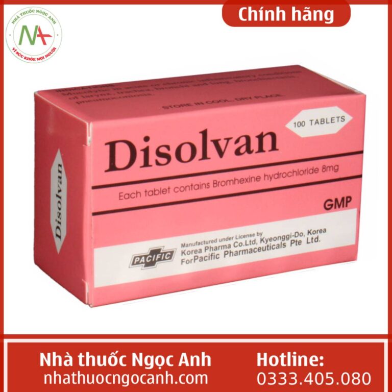 Thuốc Disolvan 8mg là thuốc gì, giá bao nhiêu, mua ở đâu?