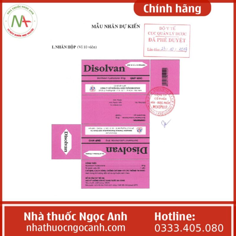 Thuốc Disolvan 8mg là thuốc gì, giá bao nhiêu, mua ở đâu?