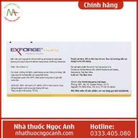 Thuốc Exforge 5mg/80mg là thuốc gì, giá bao nhiêu, mua ở đâu?