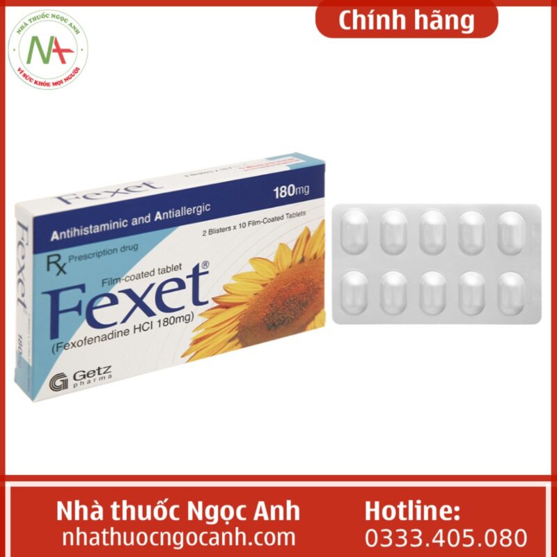Thuốc Fexet 180mg là thuốc gì, giá bao nhiêu, mua ở đâu?