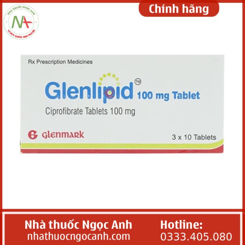 Thuốc Glenlipid 100 mg Tablet có tác dụng gì, giá bao nhiêu, mua ở đâu?