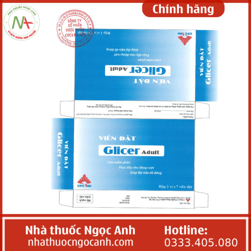 Viên đặt Glicer adult có tốt không, giá bao nhiêu? Mua ở đâu?