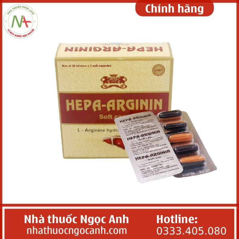 Thuốc Hepa Arginin 400mg có tác dụng gì, giá bao nhiêu, mua ở đâu?