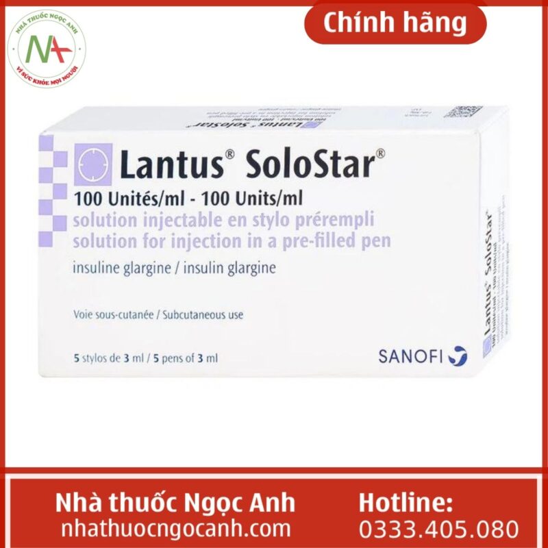 Thuốc Lantus Solostar là thuốc gì, mua ở đâu, giá bao nhiêu