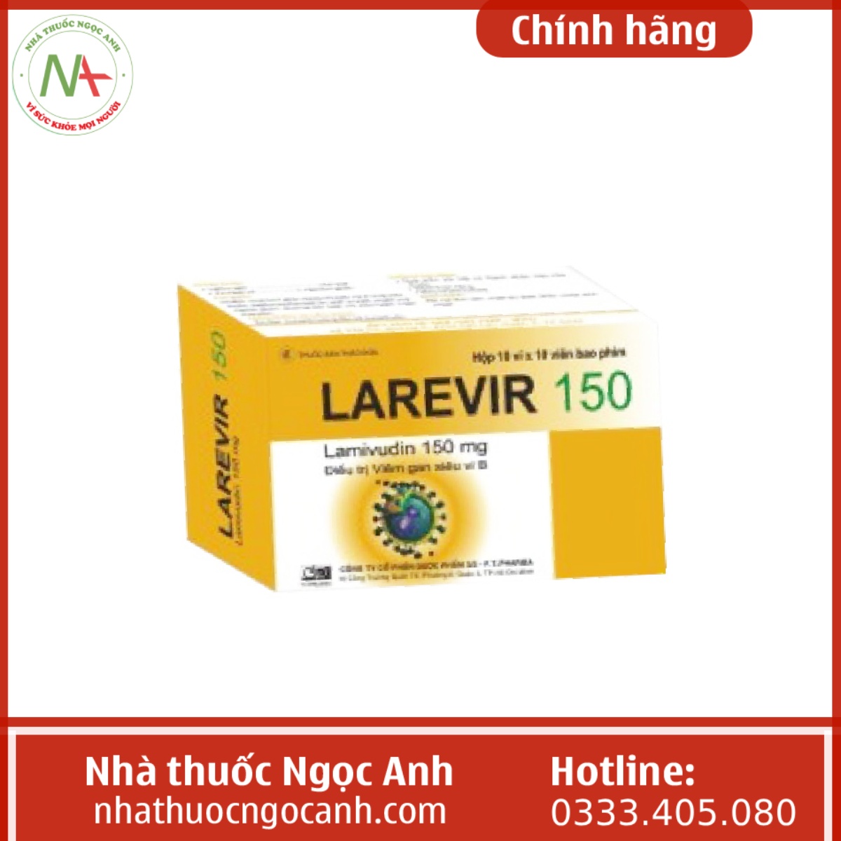 Thuốc Larevir 150 là thuốc gì, có tác dụng gì, giá bao nhiêu, mua ở đâu?