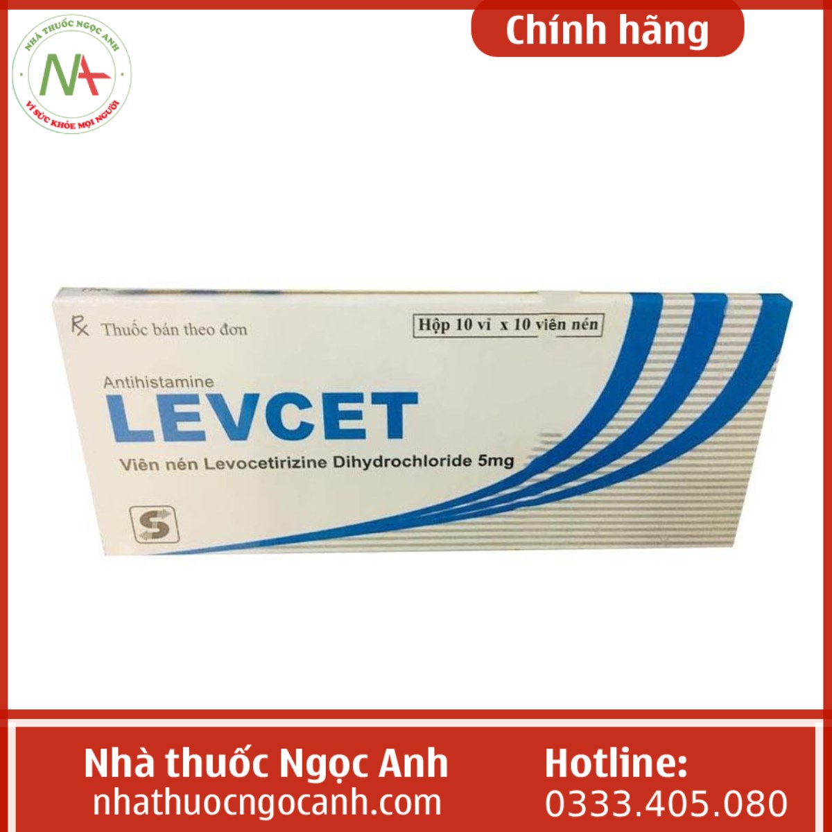 Thuốc Levcet 5mg Synmedic có tác dụng gì, giá bao nhiêu, mua ở đâu?