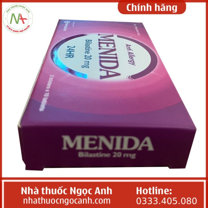 Thuốc Menida 20mg là thuốc gì, có tác dụng gì, giá bao nhiêu, mua ở đâu?