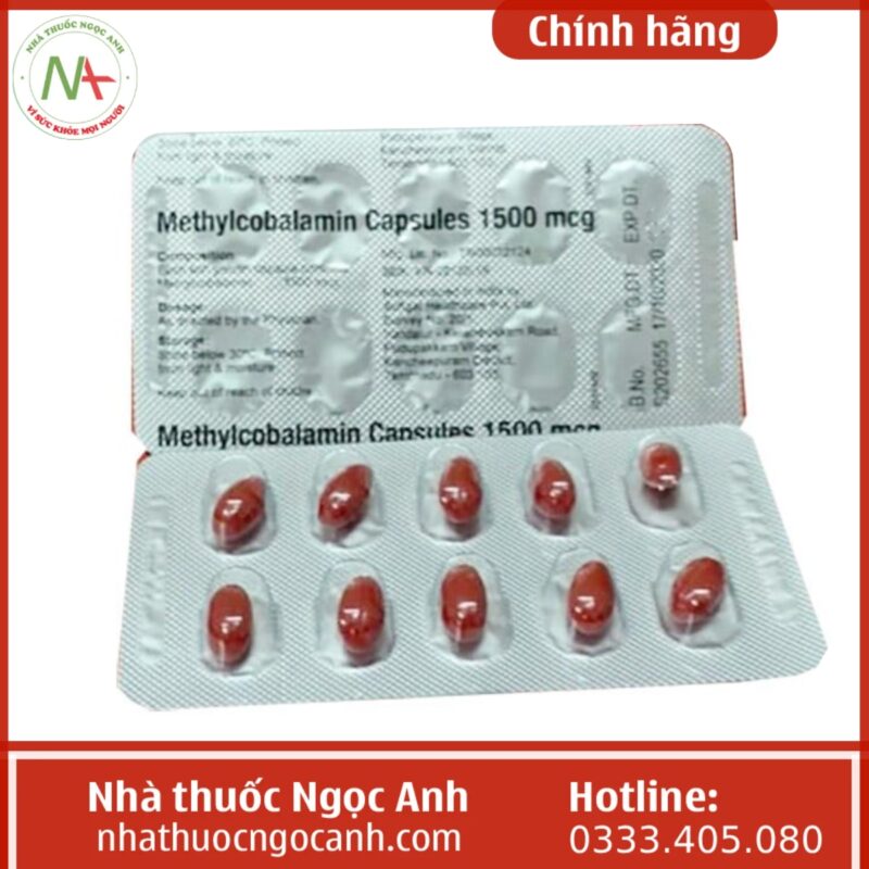 Thuốc Methylcobalamin Capsules 1500 mcg Softgel Healthcare giá bao ...
