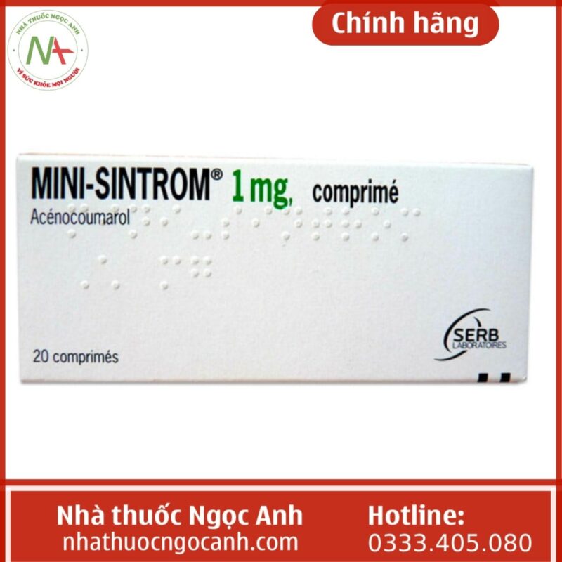 Thuốc Mini-Sintrom 1 mg là thuốc gì, mua ở đâu, giá bao nhiêu, tác dụng gì