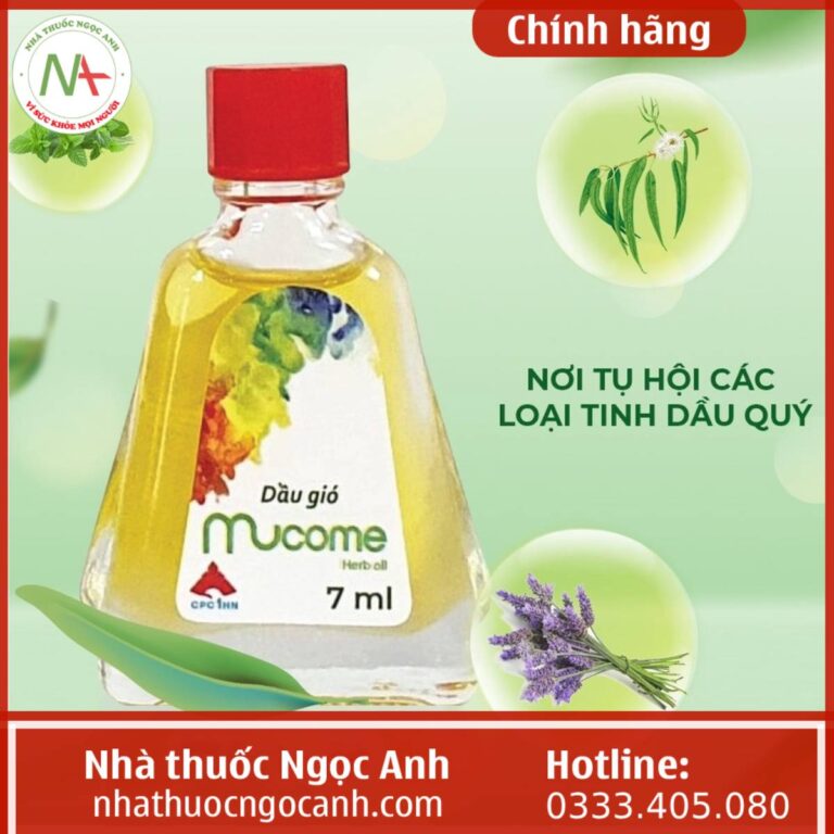 Dầu gió Mucome Herb Oil có tốt không, giá bao nhiêu? Mua ở đâu?
