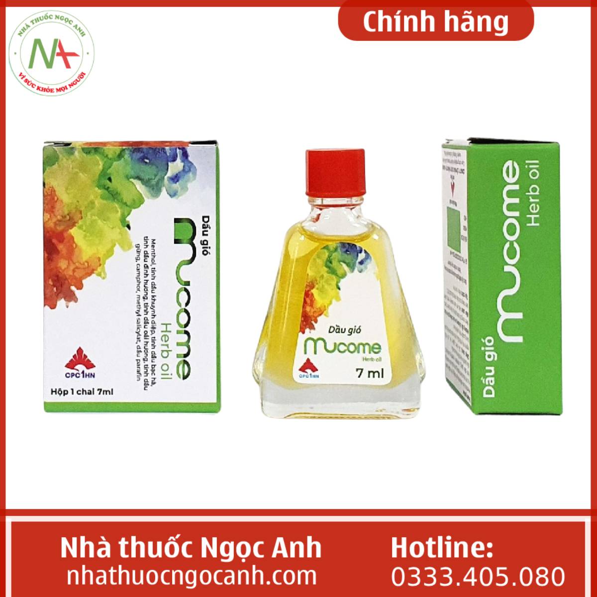 Dầu gió Mucome Herb Oil có tốt không, giá bao nhiêu? Mua ở đâu?