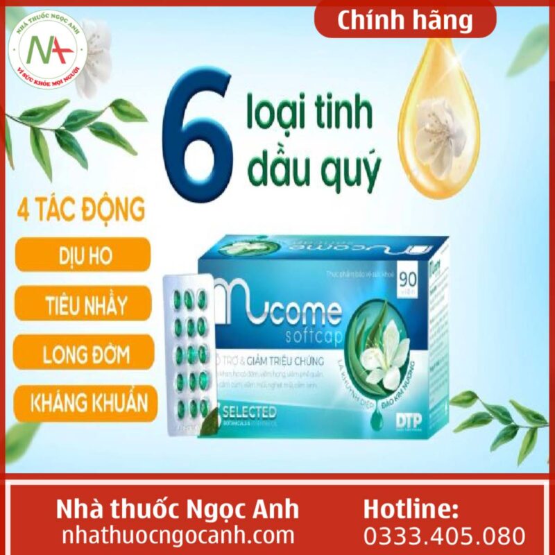 Thuốc Mucome Softcap có tốt không? Giá bao nhiêu? Mua ở đâu?