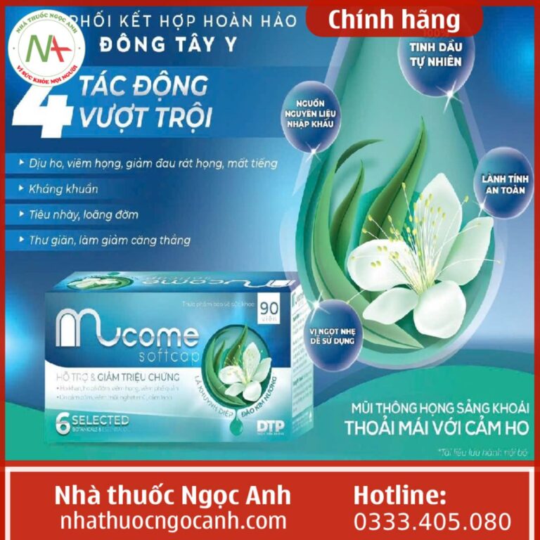 Thuốc Mucome Softcap có tốt không? Giá bao nhiêu? Mua ở đâu?