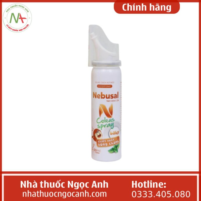 Thuốc Nebusal Coleus Spray Baby giá bao nhiêu? Mua ở đâu?