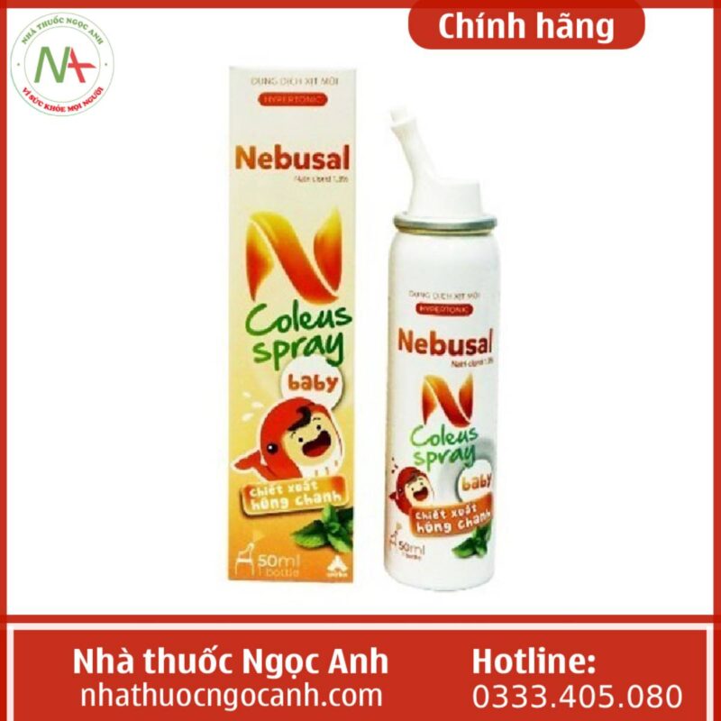 Thuốc Nebusal Coleus Spray Baby giá bao nhiêu? Mua ở đâu?