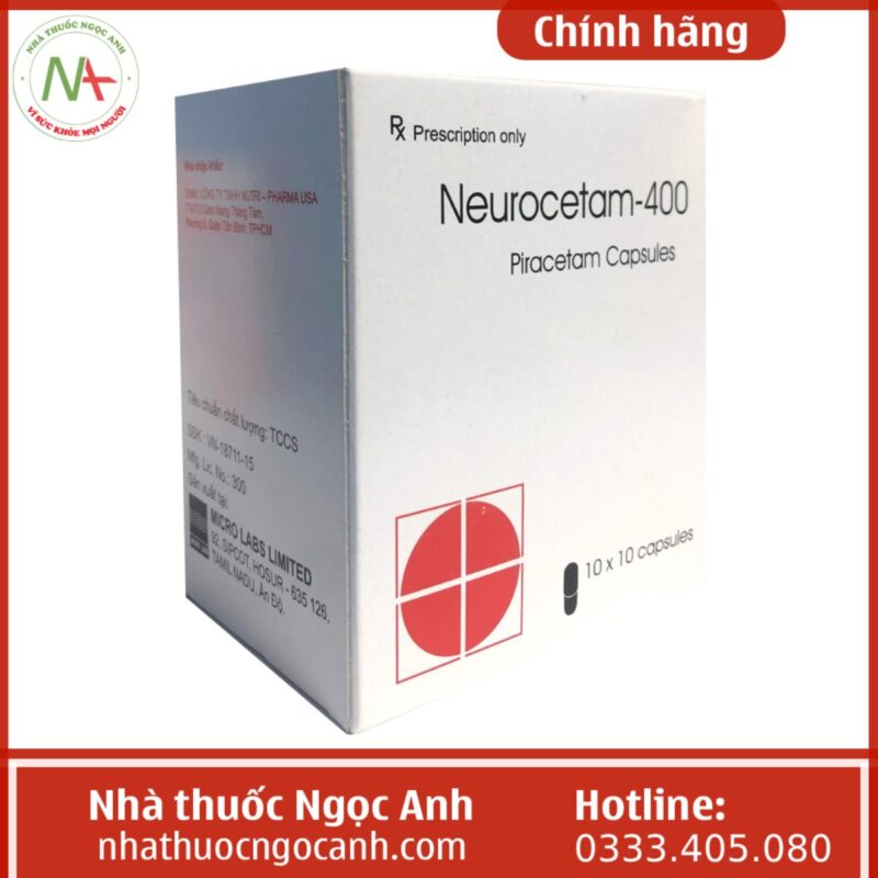 Thuốc Neurocetam-400 có tác dụng gì, giá bao nhiêu, mua ở đâu?