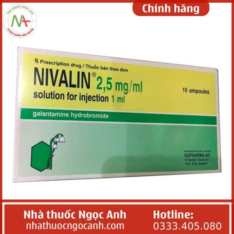 Thuốc Nivalin 2,5 mg/ml là thuốc gì, giá bao nhiêu, mua ở đâu?