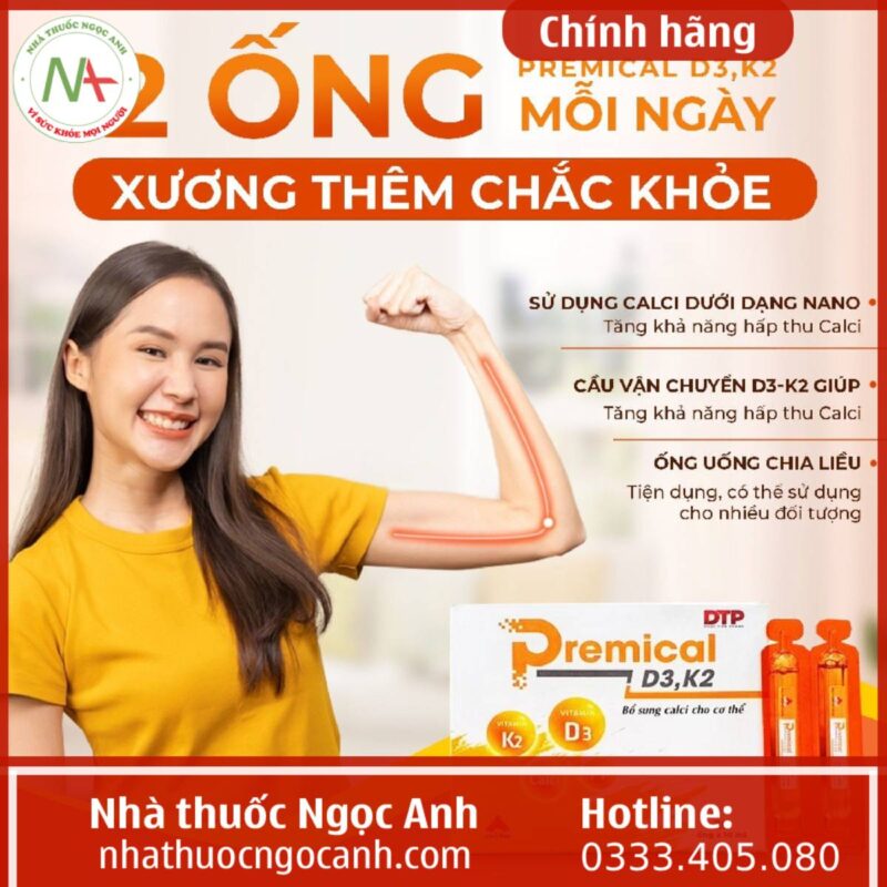 Thuốc Premical D3K2 có tốt không, giá bao nhiêu? Mua ở đâu?