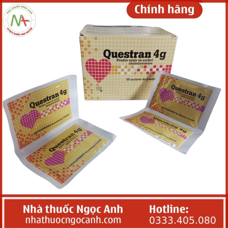 Thuốc Questran 4g là thuốc gì, mua ở đâu, giá bao nhiêu, tác dụng gì