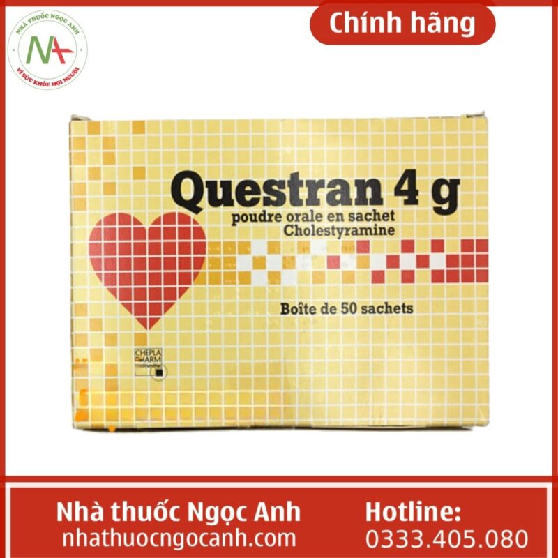Thuốc Questran 4g là thuốc gì, mua ở đâu, giá bao nhiêu, tác dụng gì