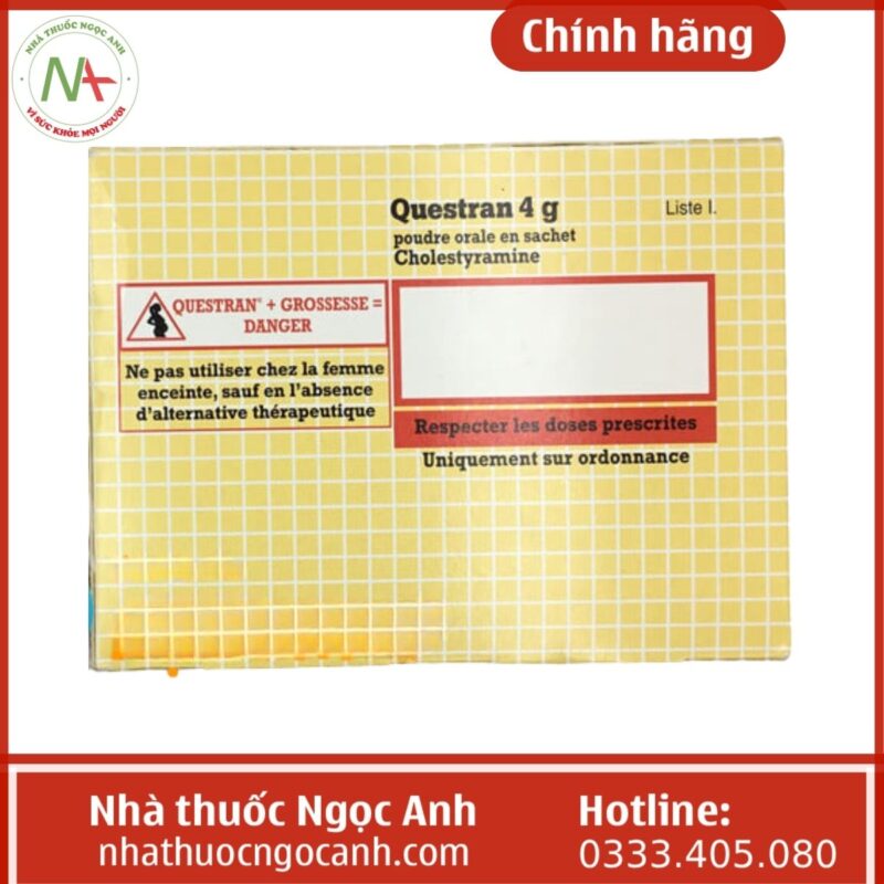 Thuốc Questran 4g là thuốc gì, mua ở đâu, giá bao nhiêu, tác dụng gì
