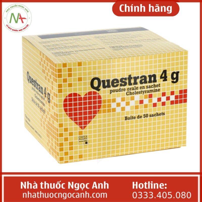 Thuốc Questran 4g là thuốc gì, mua ở đâu, giá bao nhiêu, tác dụng gì