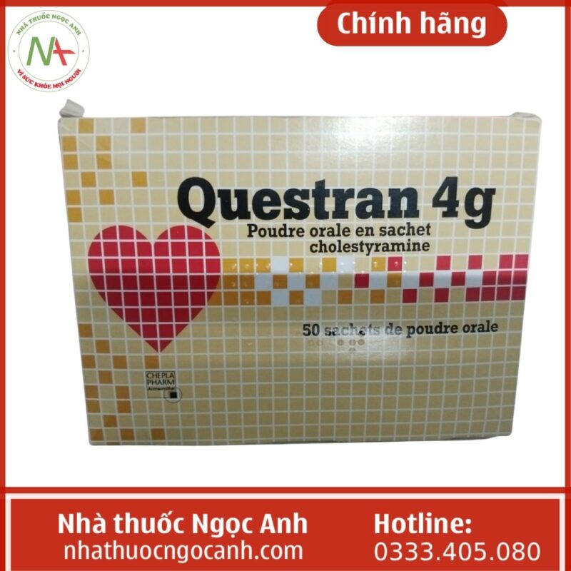 Thuốc Questran 4g là thuốc gì, mua ở đâu, giá bao nhiêu, tác dụng gì