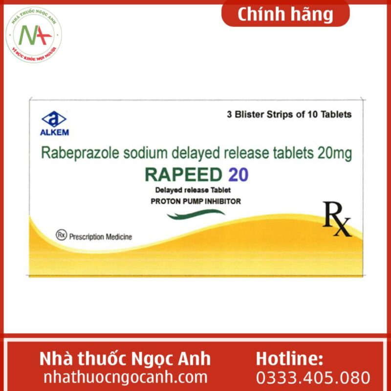 Thuốc Rapeed 20 là thuốc gì, giá bao nhiêu, mua ở đâu?