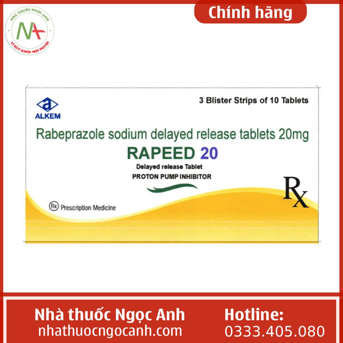 Thuốc Rapeed 20 là thuốc gì, giá bao nhiêu, mua ở đâu?