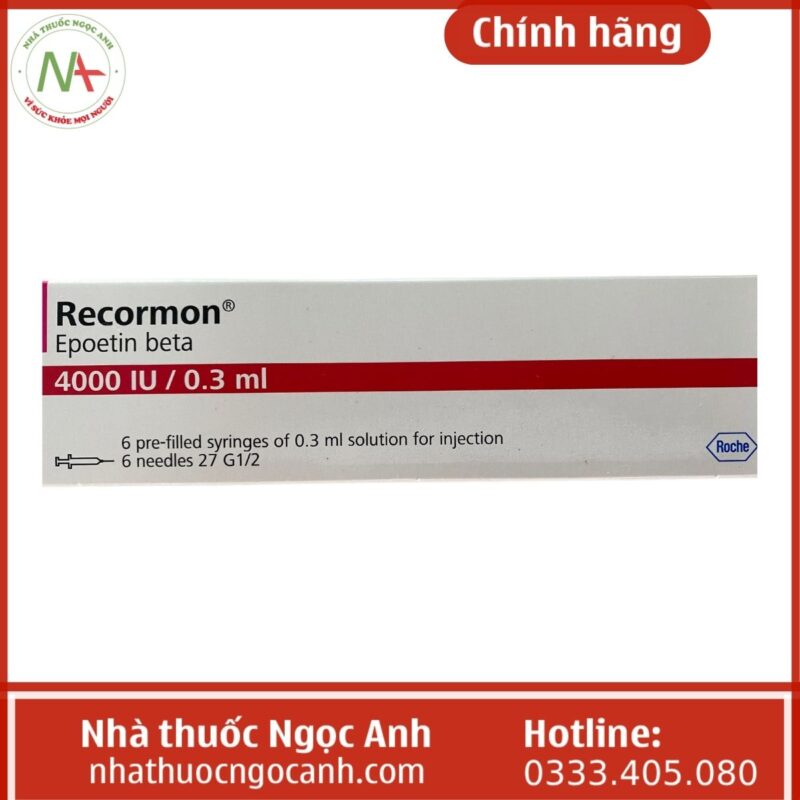 Thuốc Recormon 4000IU là thuốc gì, mua ở đâu, giá bao nhiêu