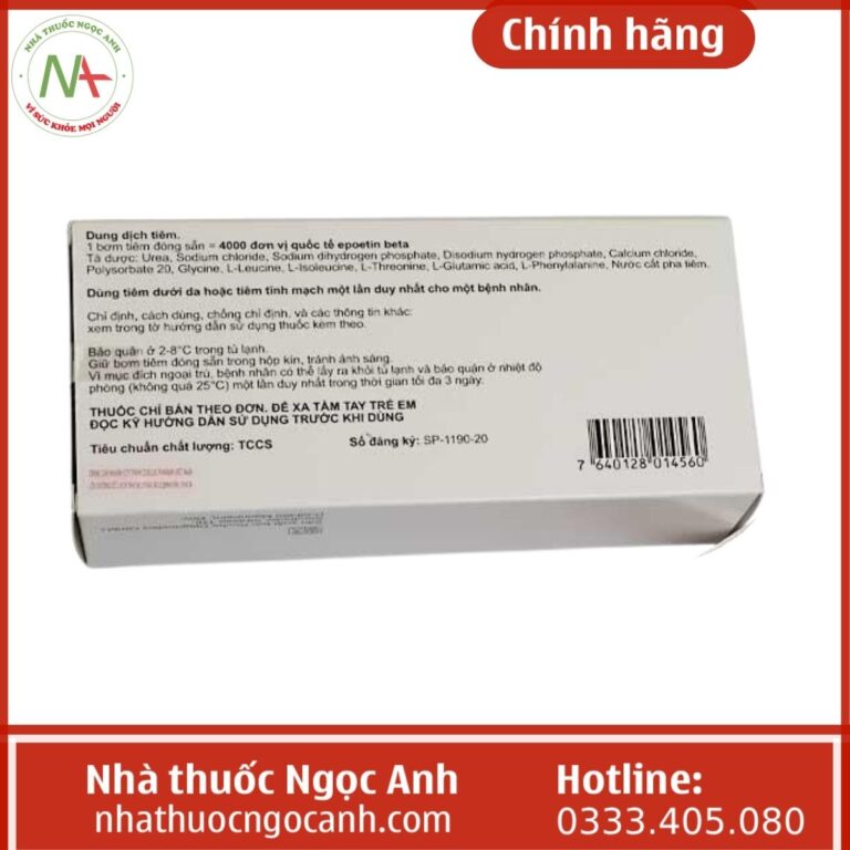 Thuốc Recormon 4000IU là thuốc gì, mua ở đâu, giá bao nhiêu