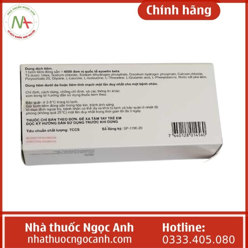 Thuốc Recormon 4000IU là thuốc gì, mua ở đâu, giá bao nhiêu